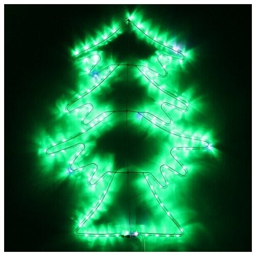 Фигура светодиодная «Елочка» 83*70 см, дюралайт, Зеленый