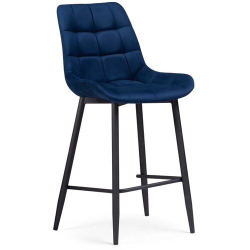 Полубарный стул Woodville Алст К синий / черный