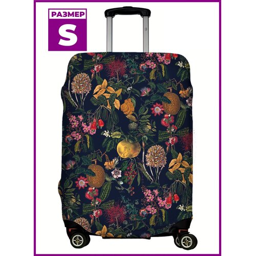 Чехол для чемодана LeJoy, размер S, желтый, розовый