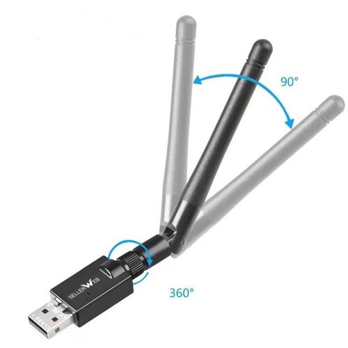 Адаптер Bluetooth 5.0 Realtek для ПК, ноутбука, компьютера на Windows / Linux, радиус до 100 метров / Sellerweb