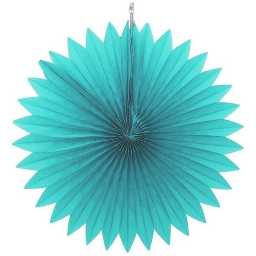 Декор из бумаги "Круг", 25 см, цвет голубой