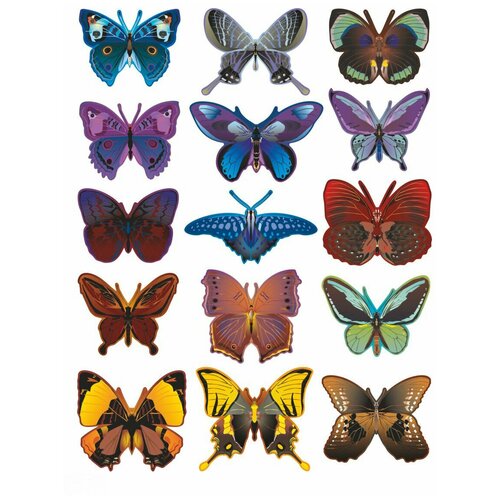 Наклейка легкосъемная интерьерная "Бабочки красота ночи"
