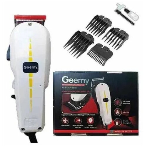 Машинка для стрижки GEEMY Professional Hair Clipper арт. GM-1021, белый