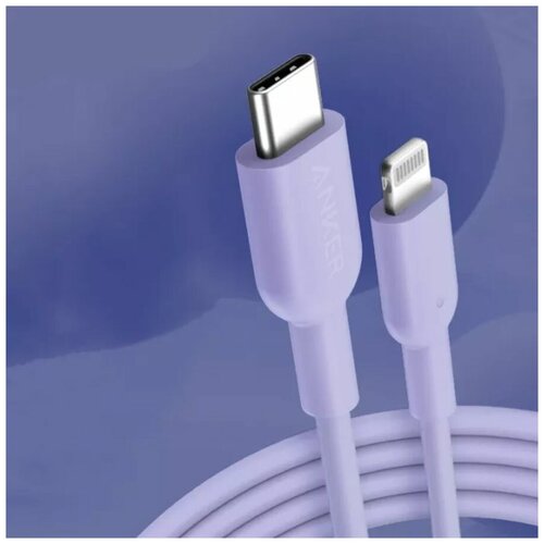 Кабель Anker PowerLine II USB-C to Lightning Cable MFi 1.8m Purple (A86336Q2)