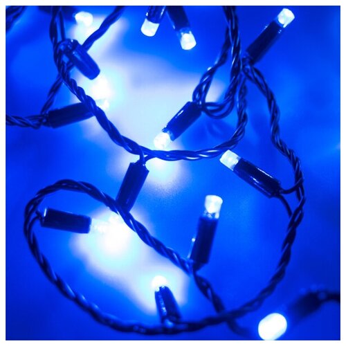 Светодиодная гирлянда ARD-STRING-CLASSIC-10000-BLACK-100LED-STD BLUE (230V, 7W) (Ardecoled, IP65)