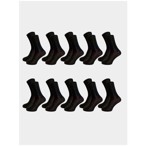 Носки Киреевские носки, 10 пар, размер 47/48, черный