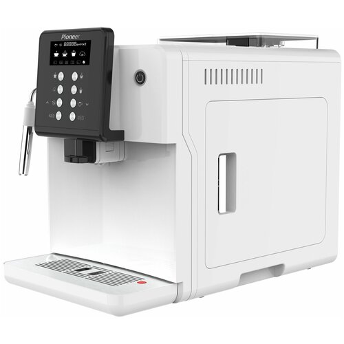 Кофемашина автоматическая Pioneer со встроенной кофемолкой и LCD-дисплеем, регулировка температуры и степени помола, итальянская помпа ARS, 1350 Вт