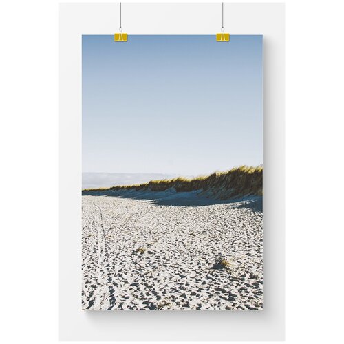 Постер на стену для интерьера Postermarkt Пляж с белым песком, размер 50х70 см, постеры картины для интерьера в тубусе