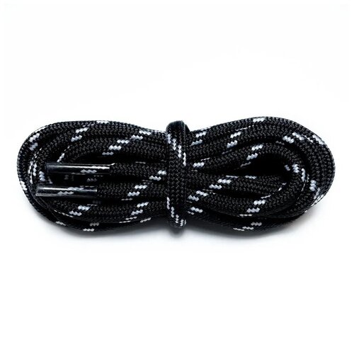 Шнурки LENKO черные с белыми вкраплениями 160 см