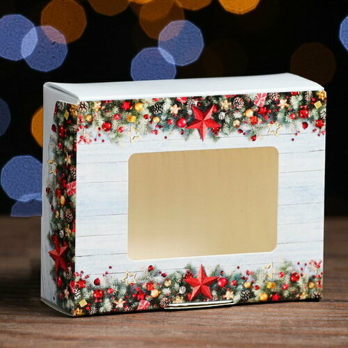Коробка складная "Подарок", 10 x 8 x 3.5 см, 20 шт.