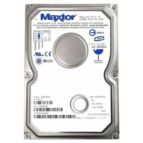 Жесткий диск Maxtor 7Y250P0 250Gb 7200 IDE 3.5" HDD