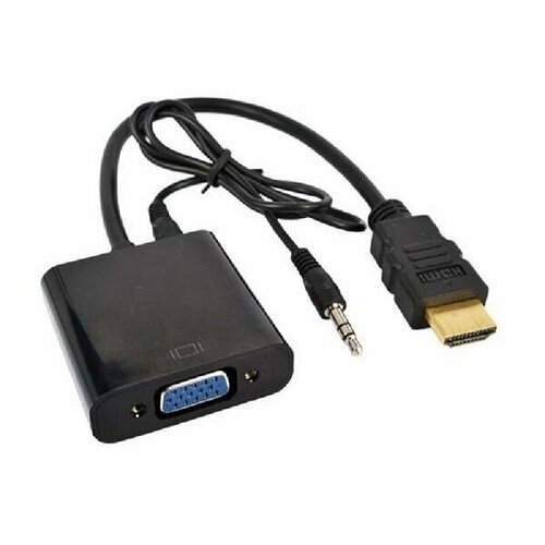 Переходник HDMI в VGA Audio (кабель папа HDMI -мама VGA) HD1160 /VСonn/