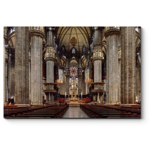 Модульная картина Внутри Миланского собора120x80