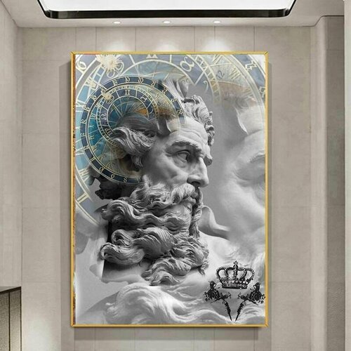 Картина на холсте Античная скульптура Давид граффити арт Боги_16_40х50