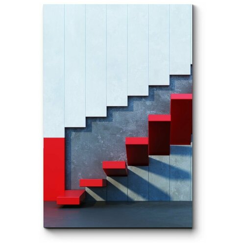 Модульная картина Красная лестница20x30