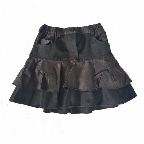 Школьная юбка, размер 116, черный