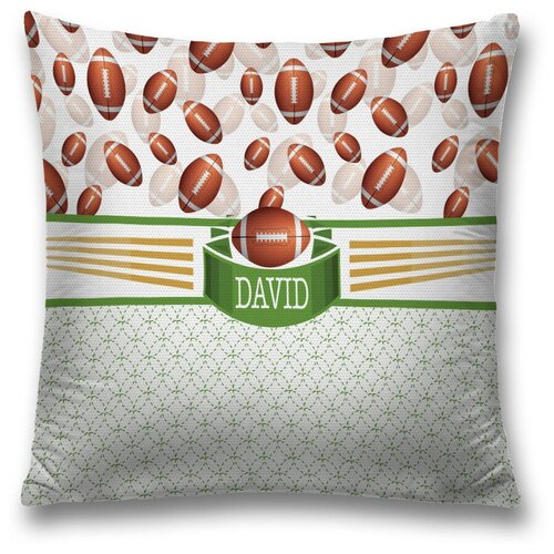 Наволочка декоративная на молнии, чехол на подушку JoyArty "Американский футбол Давид" 45х45 см