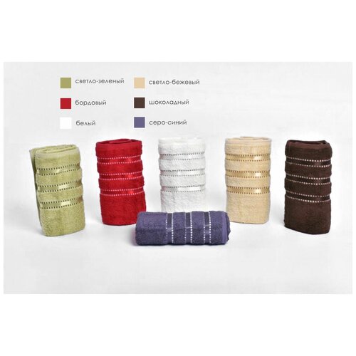 Махровое бамбуковое полотенце (1 шт) Cassador Karven (светло-зеленый), Полотенце 50x90
