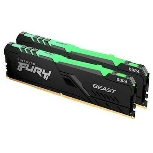 Оперативная память 64Gb Kingston Fury Beast DDR4 2666MHz (KF426C16BBK2/64) (2x32Gb KIT) retail