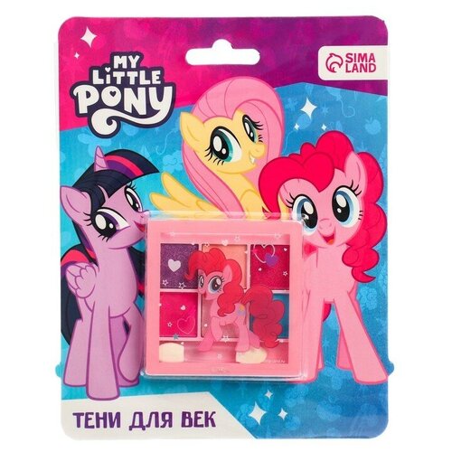 Тени детские "Искорка, Флаттершай, Пинки Пай", My Little Pony, 6 цв