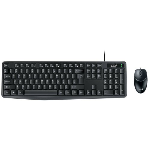 Проводной комплект клавиатура +мышь Genius Smart КМ-170 (31330006403), черный