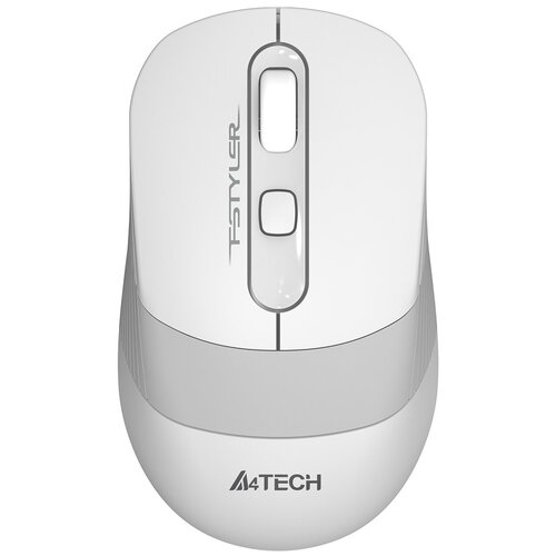 A-4Tech Мышь Fstyler FG10S Белый/серый оптическая (2000dpi) беспроводная USB [1204069]