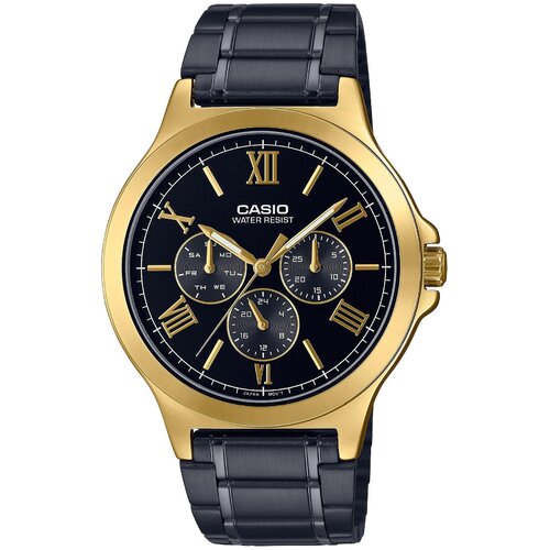 Наручные часы CASIO Collection MTP-V300GB-1A, черный, золотой