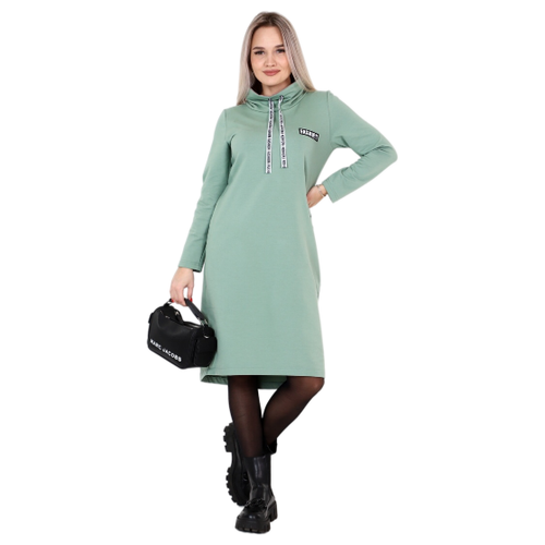 Платье Elena Tex, размер 58, зеленый