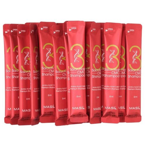 Набор шампуней для волос с аминокислотами Masil 3 Salon Hair CMC Shampoo 8ml (20 шт)