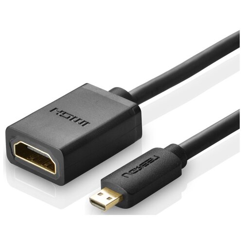 Переходник/адаптер UGreen HDMI - microHDMI (20134), 0.22 м, 1 шт., черный