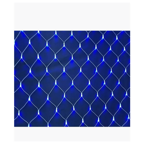 Новогодняя гирлянда светодиодная - Сетка, 240 L, синяя (2,0 м х 2.0 м)