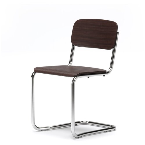 ArtCraft / Дизайнерский стул на металлокаркасе Drop PP хром венге, 1 шт, конференц-кресло, стул для офиса, для посетителей, сферы HoReCa