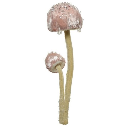 Kaemingk Елочная игрушка Грибочки из Неверлэнда 23 см с розовой шляпкой, подвеска 611085