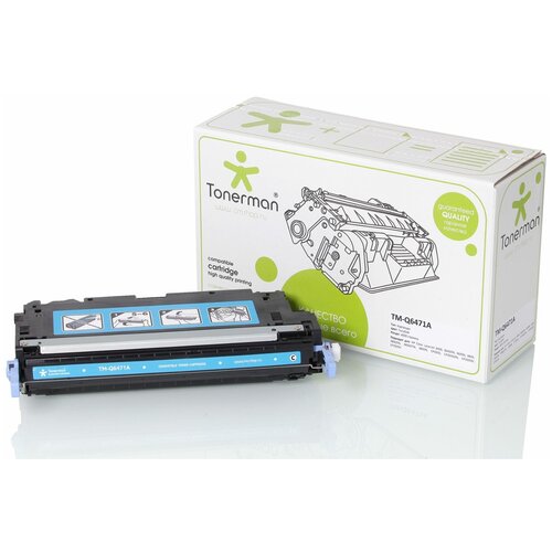 Картридж Tonerman Q6471A 502A для HP Color LaserJet CLJ 3600, 3600DN, 3600N