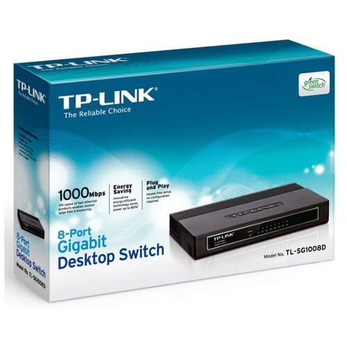 Коммутатор TP-Link TL-SG1008D 8G неуправляемый