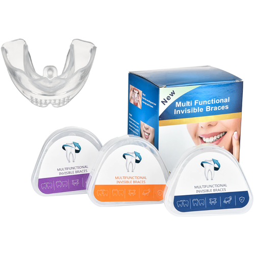 Ортодонтические 3 в 1 брекет-трейнер / Капа/ Тренажер для выравнивания зубов