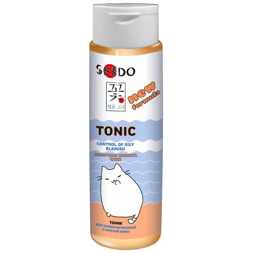 Sendo Тоник для лица для комбинированной и жирной кожи молочная кислота и цинк, 250мл