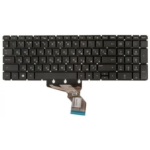 Клавиатура (keyboard) для ноутбука HP, черная без рамки с подсветкой, 925008-001