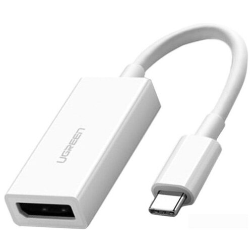 Переходник/адаптер UGreen MM130 USB-C - DisplayPort (40372), 0.14 м, 1 шт., белый