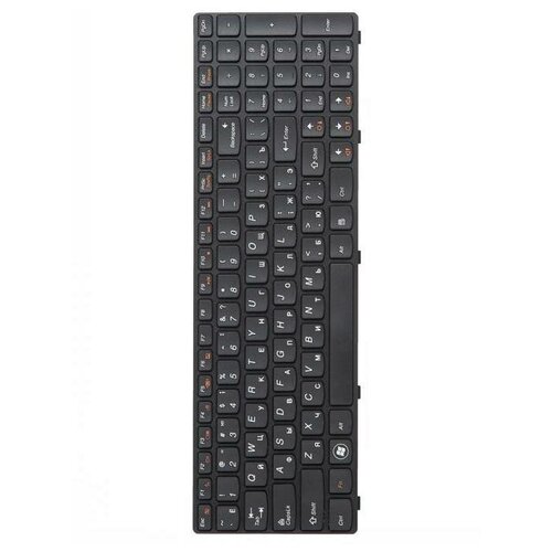 Клавиатура (keyboard) для ноутбука Lenovo IdeaPad, черная с рамкой, гор. Enter ZeepDeep, 25201857