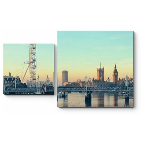 Модульная картина Чудесная панорама Лондона 120x72