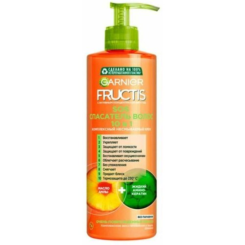 Крем для волос Garnier Fructis SOS Спасатель,10 в 1, 400 мл