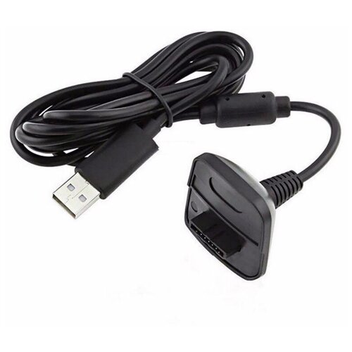 Зарядный кабель для геймпада Xbox 360 Зарядка (Шнур для зарядки джойстика Adapter Transfer Cable) Черный