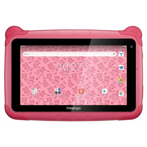 7" Планшет Prestigio SmartKids 3 Кота (2021), RU, 1/16 ГБ, Wi-Fi, Android 10 Go Edition, розовый