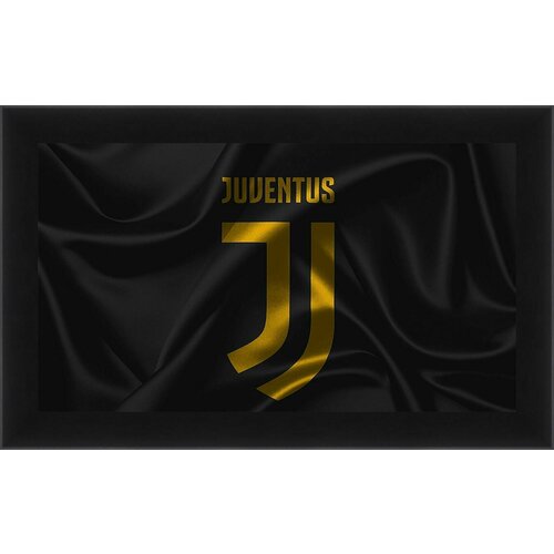 Плакат, постер на холсте Эмблема Ювентус. Juventus. Размер 21 х 30 см