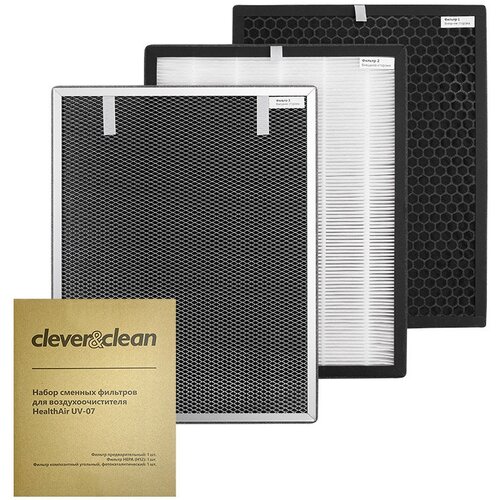 Набор сменных фильтров Clever&Clean для воздухоочистителя HealthAir UV-07
