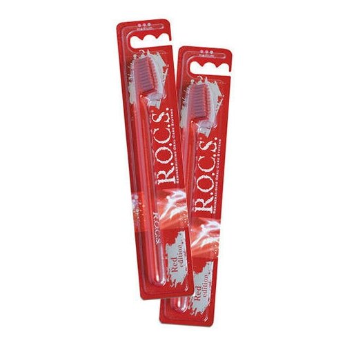 Зубная щётка R.O.C.S. "Red Edition" средняя, 1 шт.