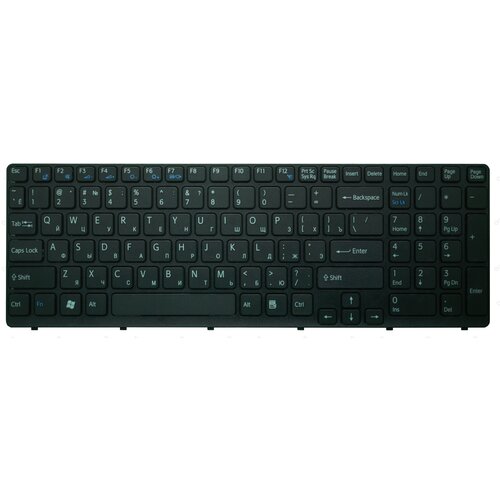 Клавиатура для ноутбука Sony Vaio SVE1511, SVE1511S9R, SVE1511X1R, SVE1511V1R, SVE1511T1R Черная