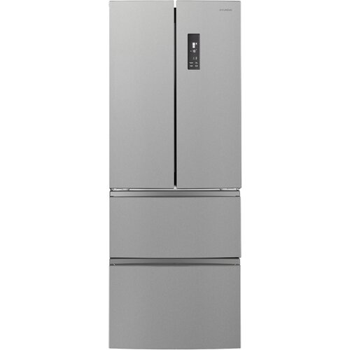 Холодильники Side by Side HYUNDAI Холодильник Hyundai CM4045FIX нержавеющая сталь (трехкамерный)