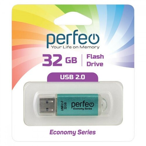 USB флешка Perfeo USB 32GB E01 Green ES